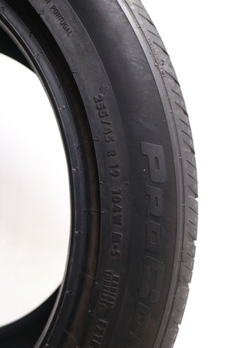 Set of 4 Used 255/45R19 Continental ProContact RX T3 ContiSilent 104W ...