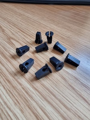 Auto Fasteners, Plastic Captive Nuts,Square 10pk Clips For Self Tappers ...