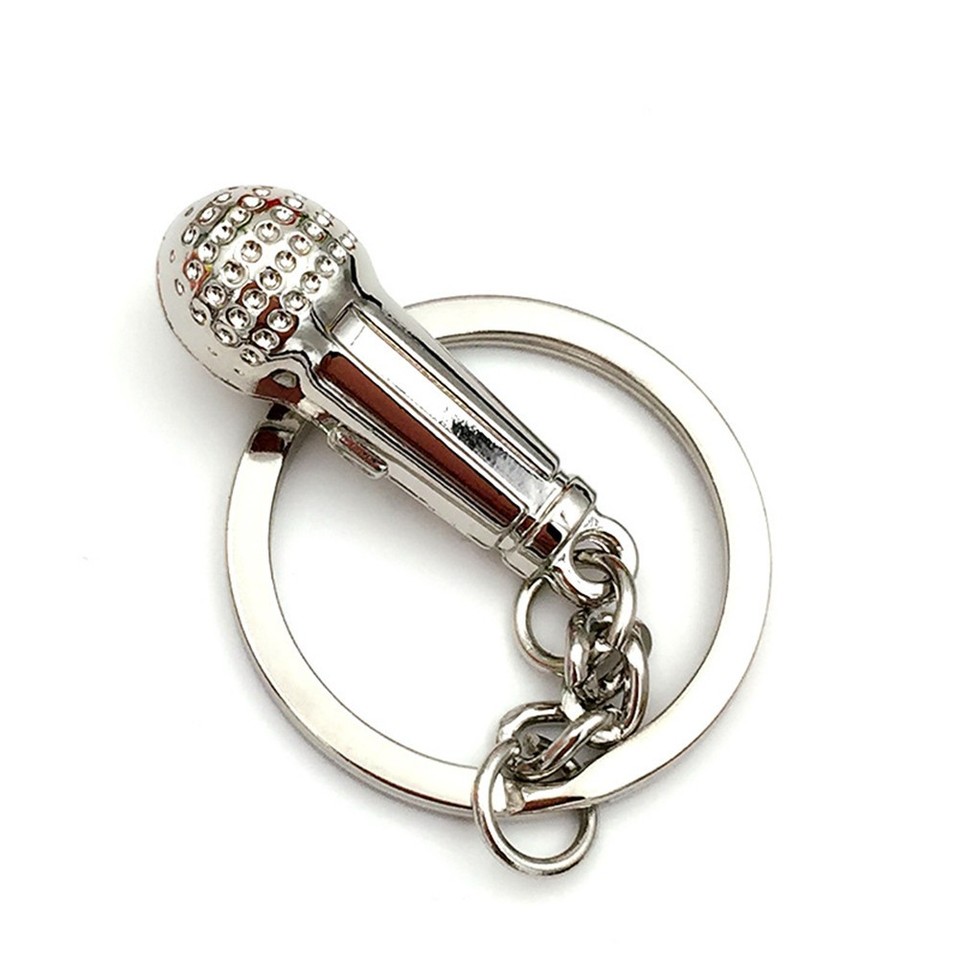 5 Pcs Cute Keyring Chain Accessories Microphone Keychain Keychains ...