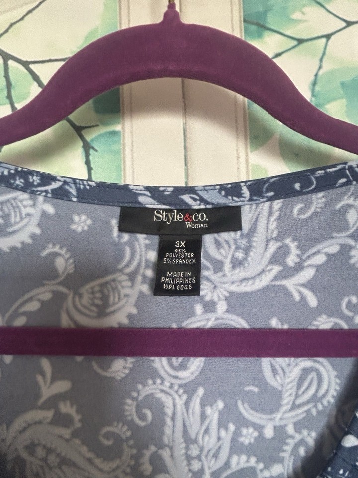 Women's Plus Size 3X Top Style & Co 3X Pleated Neckline | eBay