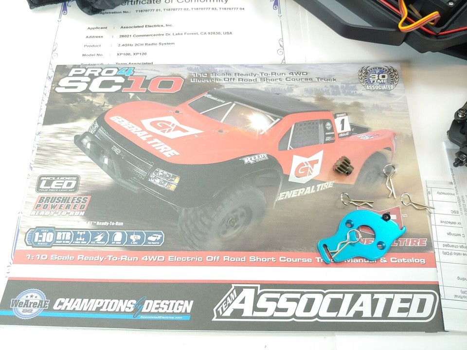NEW: Team Associated PRO4 SC10 1/10 4WD Short Course Truck Roller ...