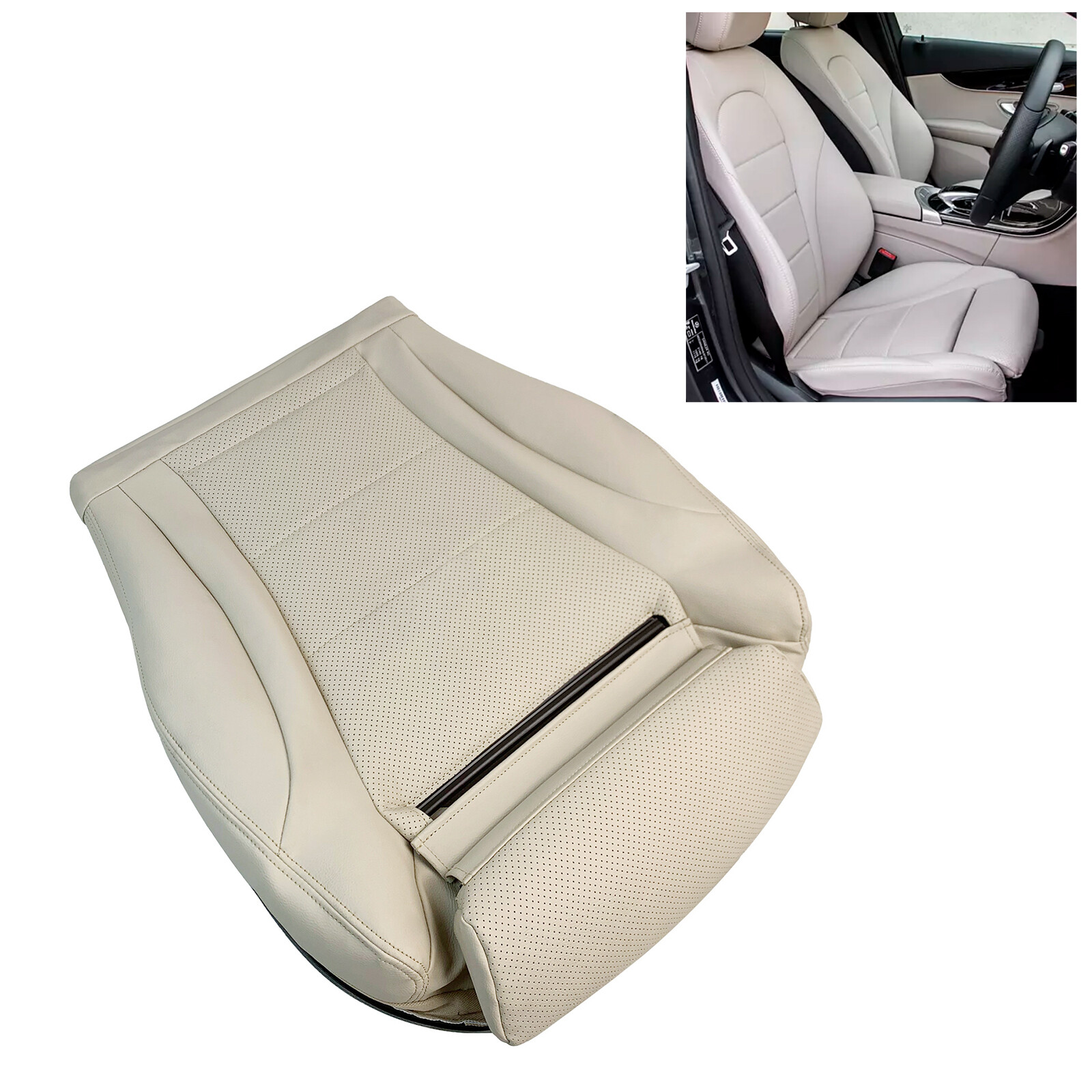 For 2015-21 Mercedes Benz C300 GLC63 AMG GLC300 Driver Bottom Leather ...