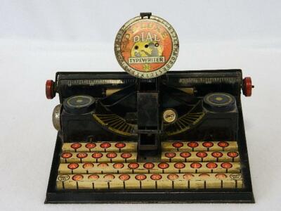 MARX Children's Tin Toy De-Luxe Dial Typewriter - Made in USA - 1930s ...