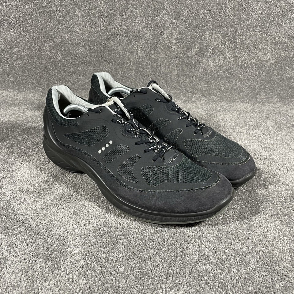 Ecco Biom Fjuel Mens Size 47 US 12 Black Gray Spikeless Athletic Golf ...