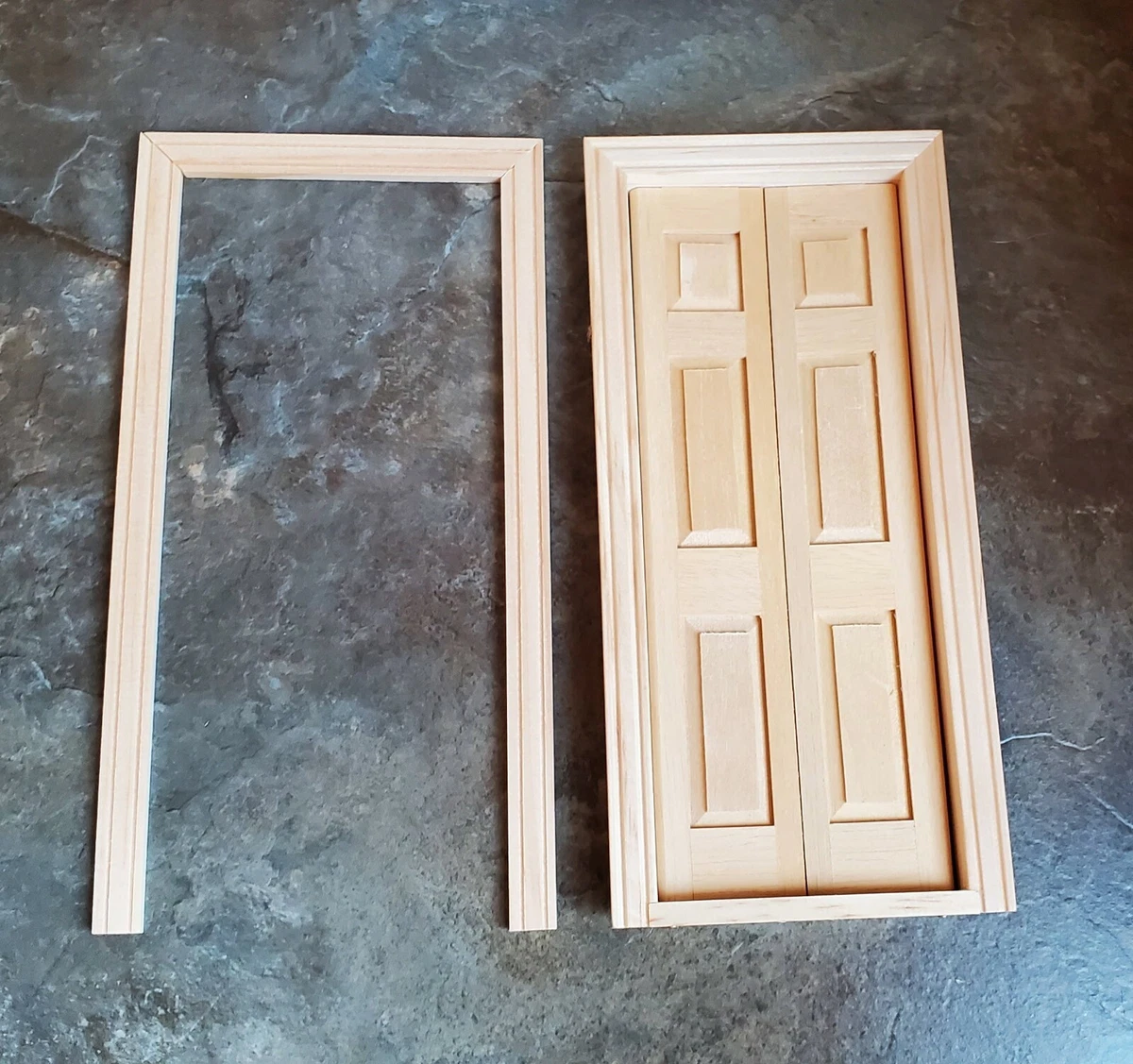 Dollhouse Miniature Door Interior Split 1:12 Scale By