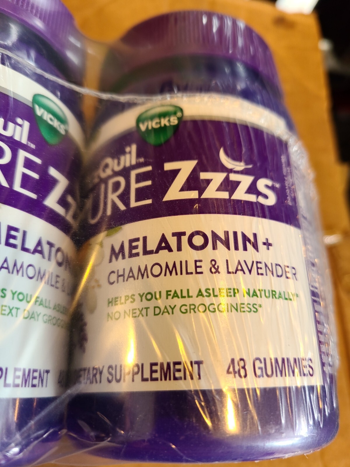 3 Vicks ZzzQuil Pure Zzzs Dietary Supplement, 48 Gummies (H3 ...