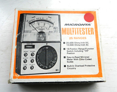 Micronta 25 Range Multitester Cat No 22-202B - Radio Shack - Made In ...