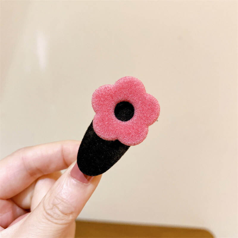 Velvet Flower Hair Clip Hairpin Stick Bangs Side Bobby Pin Barrette ...