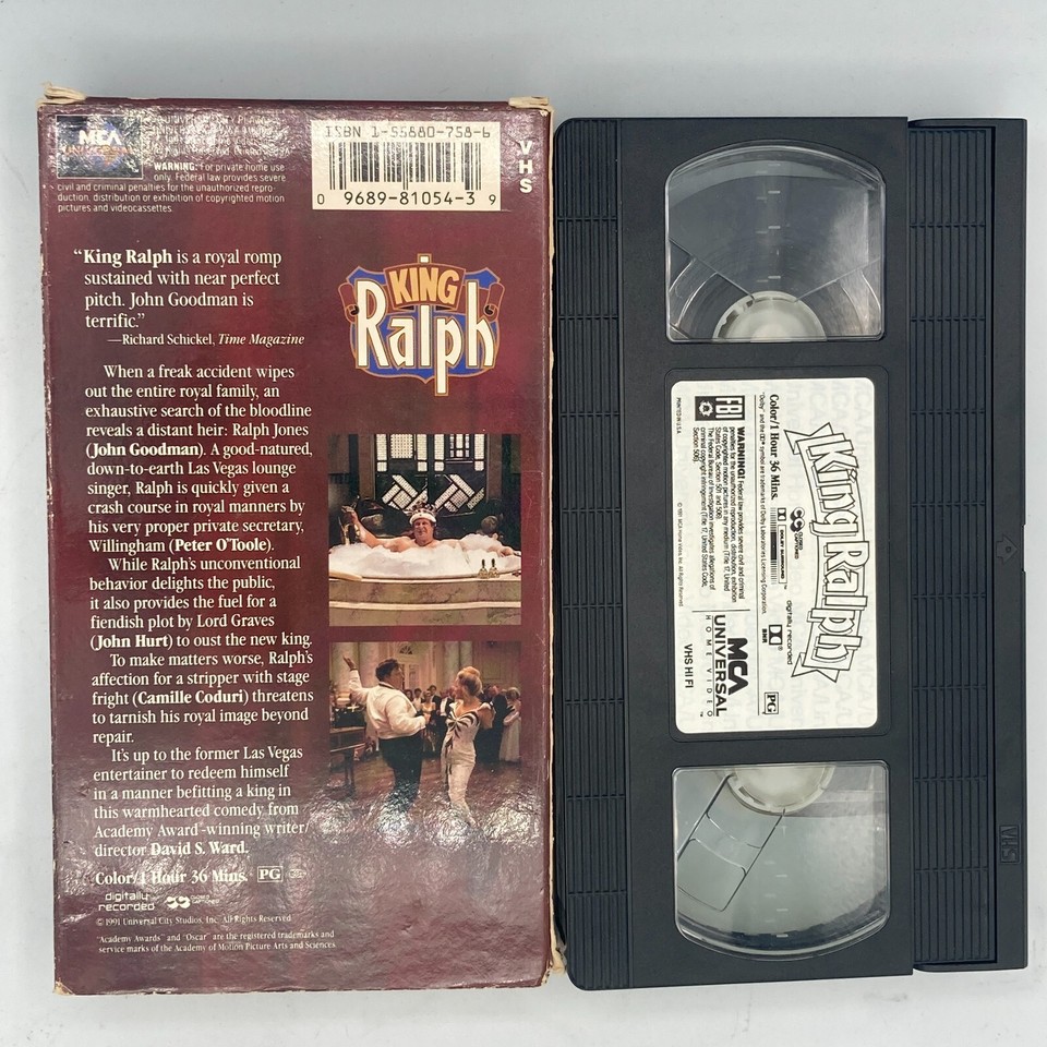 King Ralph (1991), VHS Movie, MCA Home Video (1991) J. Goodman | eBay