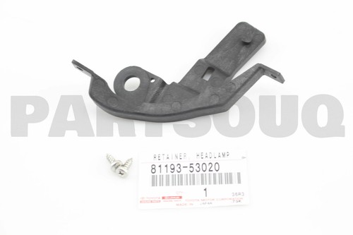 8119353020 Genuine Toyota RETAINER, RH HEADLAMP PROTECTOR, UPR LH 81193 ...