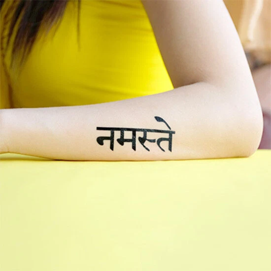 Sanskrit Namaste Tattoos
