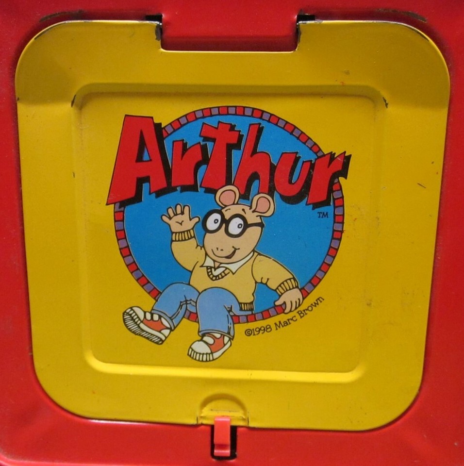 ARTHUR jack-in-the-box Aardvark toy Marc Brown cartoon 1998 music PBS ...