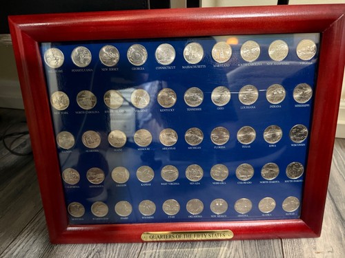 US Quarters of the 50 States Framed Complete Set | eBay