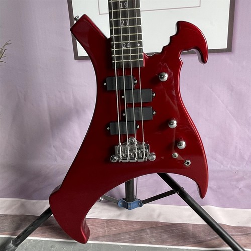 Red 4 Strings Warwick Masterbuilt Buzzard Electric Bass Guitar Basswood ...