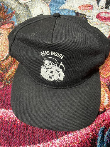 Lurking Class Dead Inside Reaper Skeleton Black Snapback Baseball Cap ...
