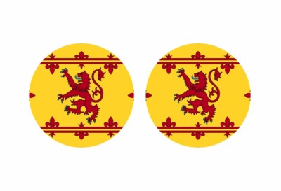2x sticker flag decal round vinyl national circle roundel scotland ...