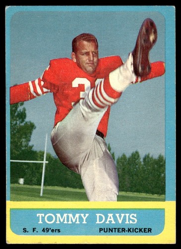 1963 Topps Tommy Davis San Francisco 49ers #138 | eBay
