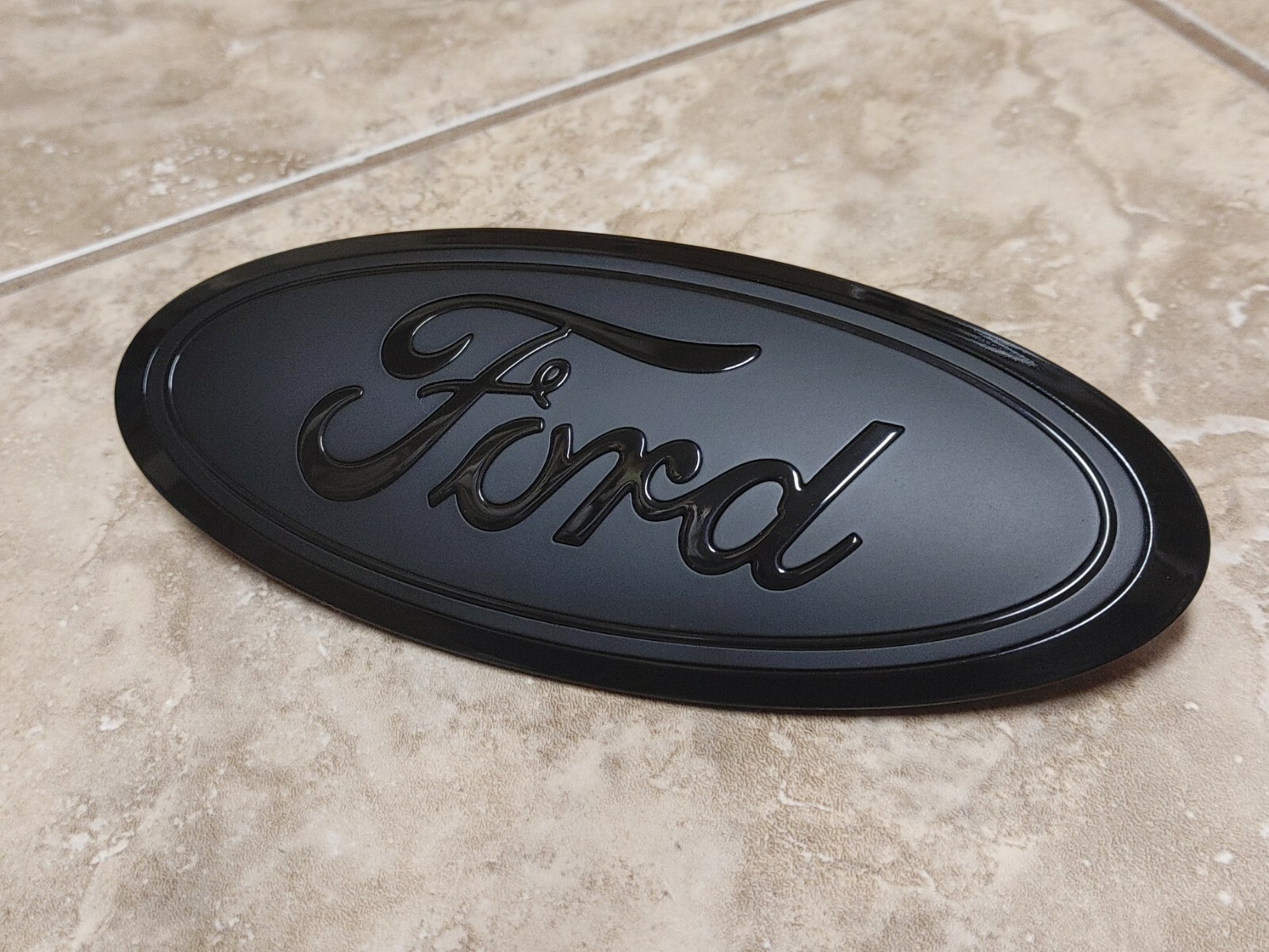 2020-22 Ford F250 F350 TAILGATE Rear emblem GLOSS/MATTE BLACK. 7.75" | eBay