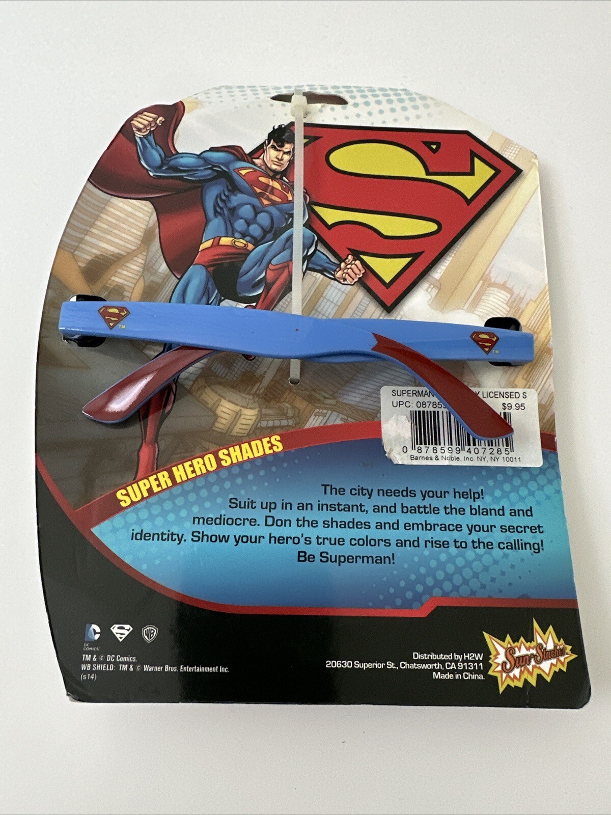 Superman Sunglasses Eye Glasses Mask Clark Kent Halloween DC Comics ...