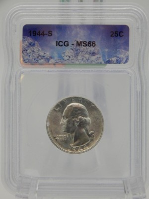 1944-S Washington Quarter ICG MS66 Icecube NEW Holder (BF1742) | eBay