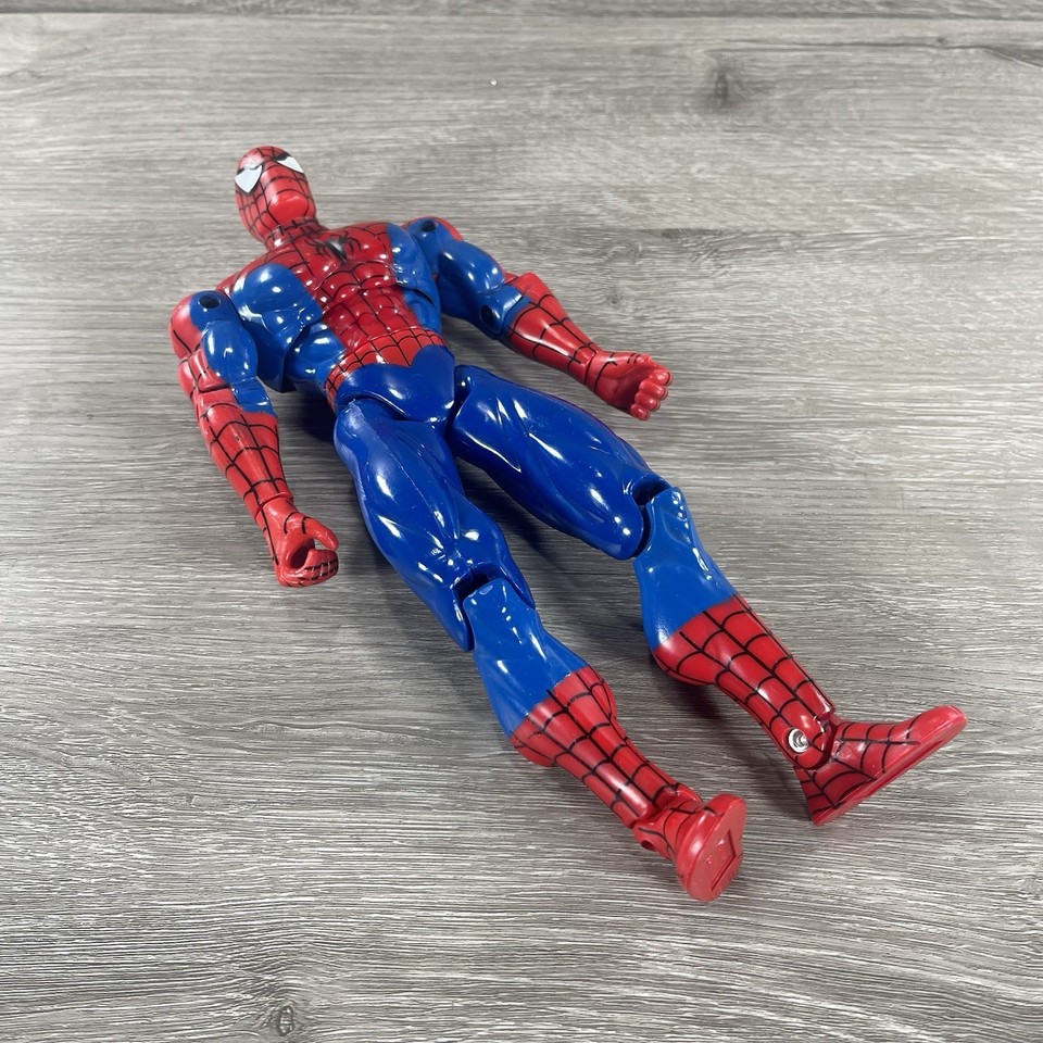 Vintage 1997 Toy Biz Marvel Spider -Man 10” Posable Deluxe Action ...