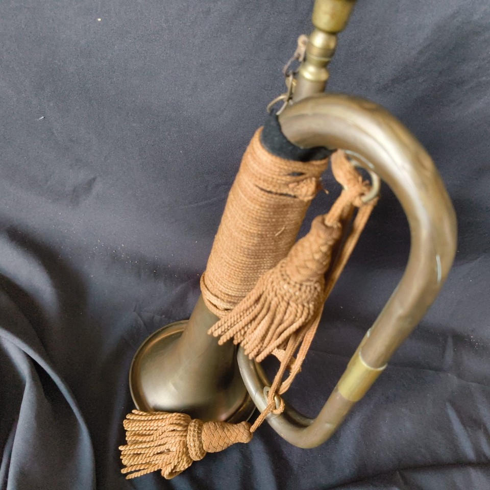 Original WW2 II Japanese Imperial Military Brass Bugle Trumpet Japan ...
