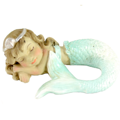 Sleeping Mermaid, Water Fairy, Young Mermaid with Blue Tail, Beach ...
