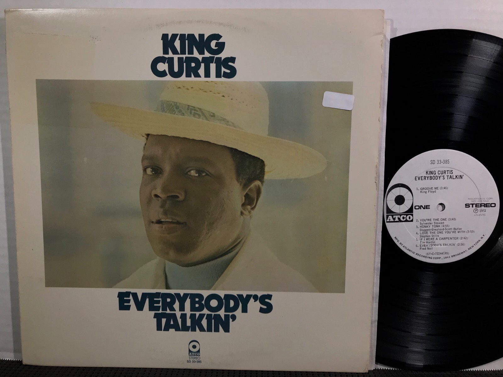 KING CURTIS Everybody’s Talkin’ LP ATCO SD 33-385 STEREO DJ PROMO 1972 ...