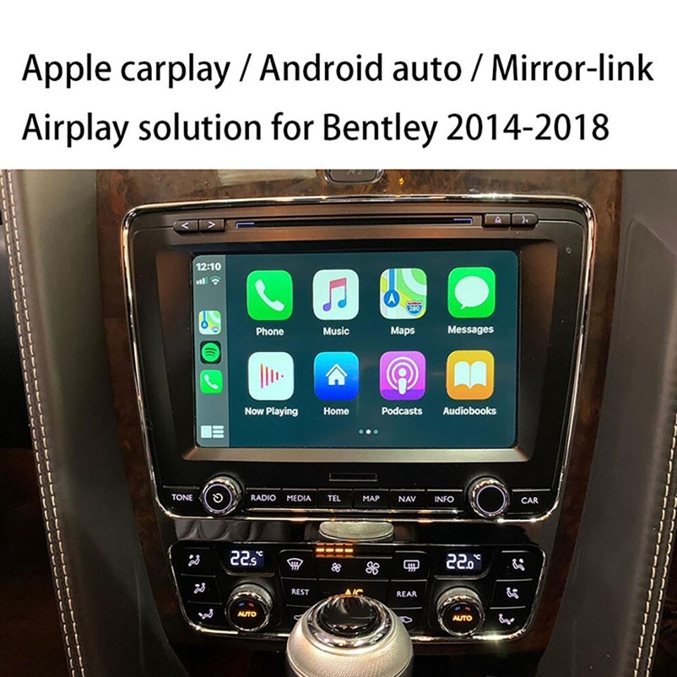 Car Dash Screen Upgrade Apple CarPlay Android Auto Box For Bentley ...