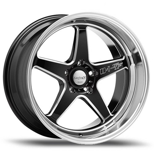 LENSO D1SF 18" WHEELS 18 INCH GLOSS BLACK MIRROR LIP 18X8.5 5/114.3 35P ...