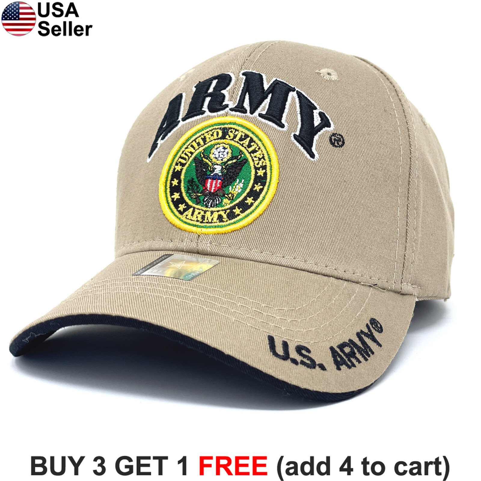 US Army Logo Cap Hat Military Strong U.S. Armed Forces USA Patriotic ...