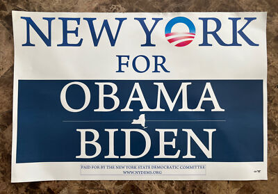 New York Barack Obama & Joe Biden 2008 OFFICIAL CAMPAIGN Poster Rally ...