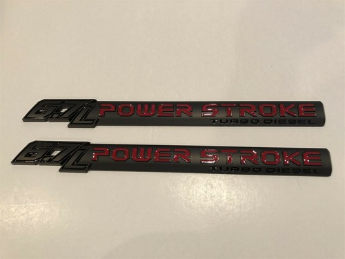 6.7L 6.7 POWER STROKE TURBO DIESEL FENDER BODY EMBLEMS FITS FORD F250 ...