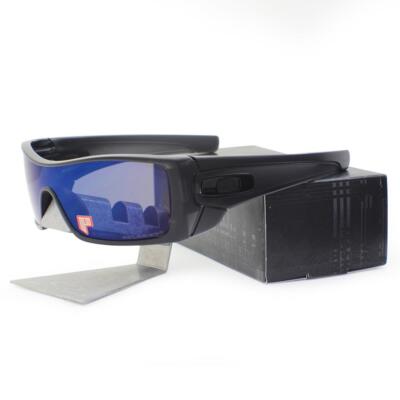 Ex Display Oakley Custom Batwolf Matte Black Polarized Ice Lens Mens ...