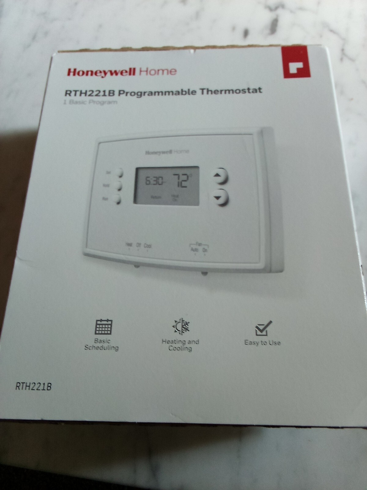 Honeywell Home RTH221B1039 1-Week Programmable Thermostat, White ...
