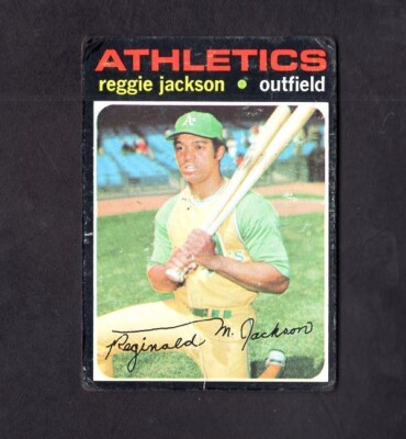 1971 Topps # 20 Reggie Jackson fair condition 5E Oakland A's SHIPPING ...