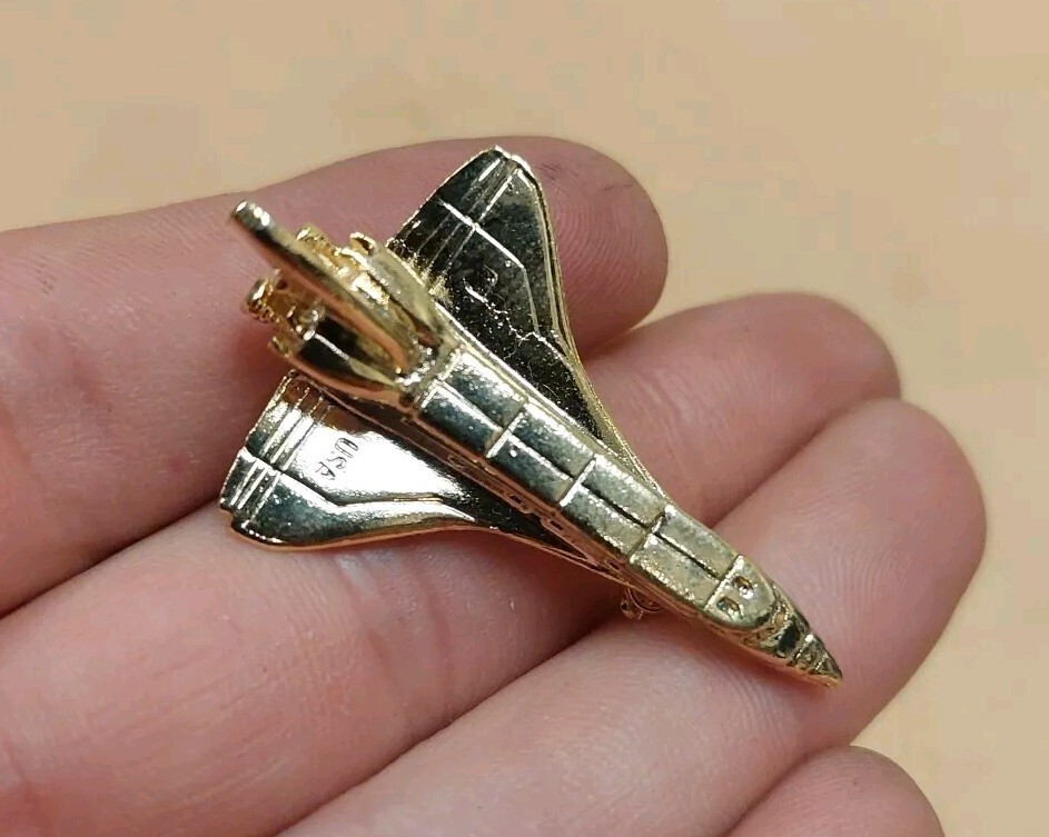 Vintage Space Shuttle Signed USOC 38 USC 380 Gold Ton… - Gem