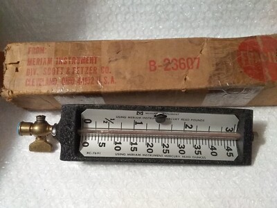 Meriam Instruments, rc-7691, B-23607, Manometer, Sbwh-dd36-bb.yy | eBay