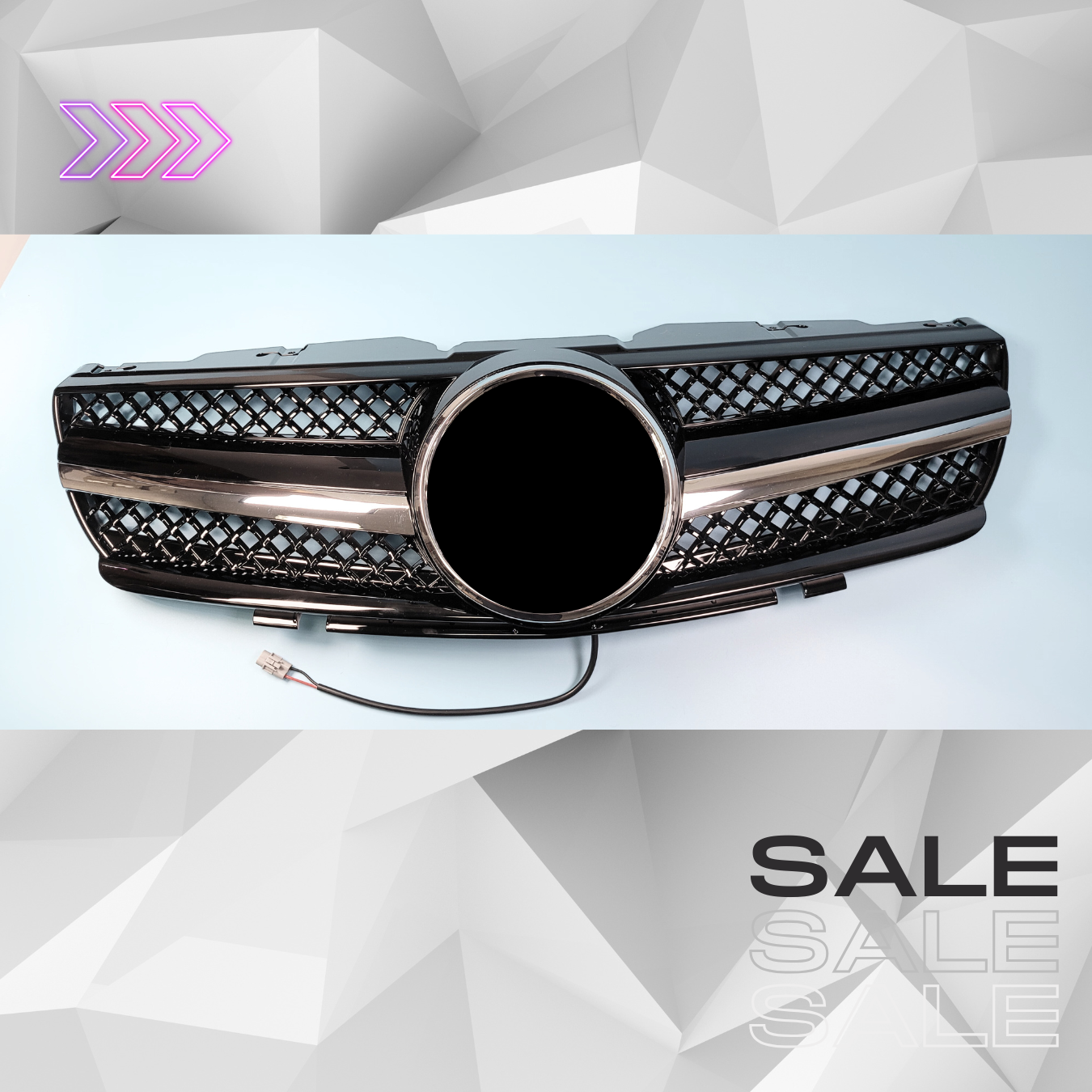 R230 W230 chrome grille for SL500 for SL 2003-2006 SL55 SL class sports ...