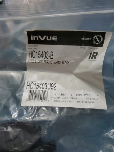 InVue HC 15403-B S1500 HS150 Bracket Arm Black Part Number #HC15403U92 ...