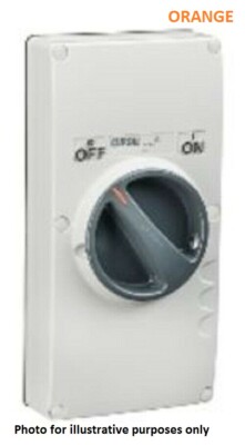 Clipsal 56-SERIES SURFACE SWITCH 2-Gang 63A 500V 4-Pole Less Enclosure ...