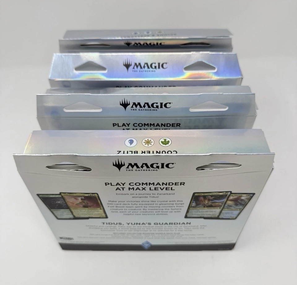 Magic Gathering Final Fantasy Collector Commander Deck Bundle BRAND NEW ...