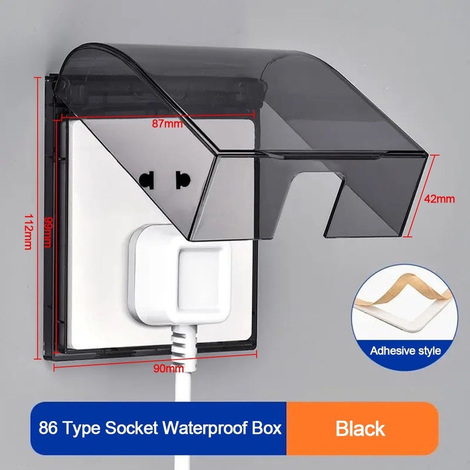 Wall-mounted Switch Protective Cover Plastic Electric Plug Cover ...