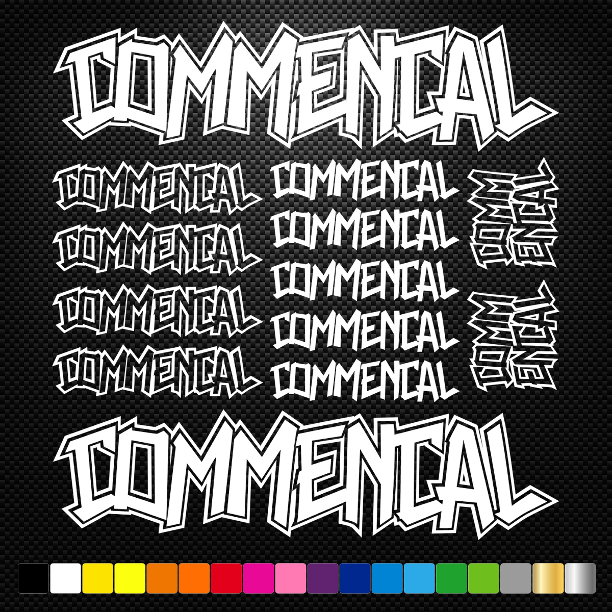 FITS Commencal Vinyl Decals Stickers Sheet Bike Frame Cycling Bicycle ...