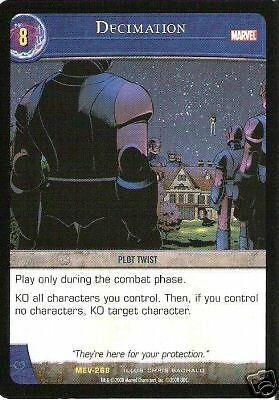 VS System: Decimation [Played] Marvel Evolution TCG CCG Classic Marvel ...