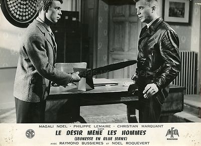 GERARD BLAIN LE DESIR MENE LES HOMMES 1958 VINTAGE PHOTO ORIGINAL LOBBY ...