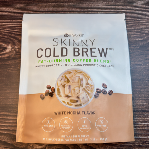 IT WORKS! Skinny Cold Brew Coffee White Mocha - 15 Packs- Free Ship ...