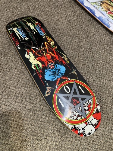 New 101 World Industries Natas Kaupas Devil Worship Skateboard Deck C&D ...