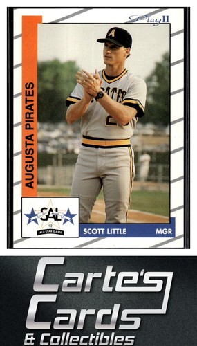 Scott Little 1993 Play II South Atlantic League #21 Augusta Pirates MGR ...