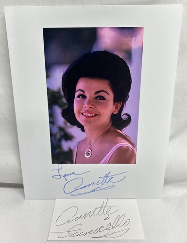 Annette Funicello Actress Singer 8x11” Colored Picture & Signed Index ...
